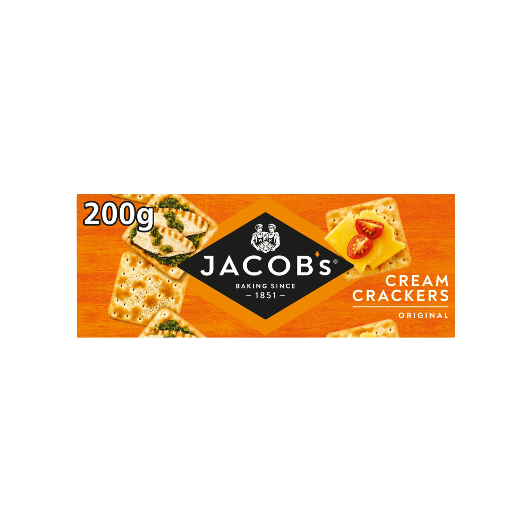 Jacobs Cream Crackers 24 x 200g– HooGe Brands