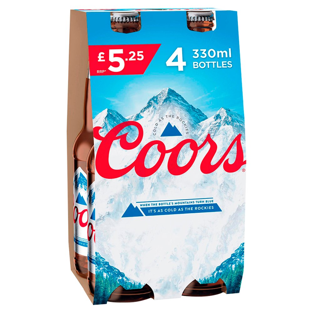 Coors 4PK 330Ml PMP 5.25 - 4%– HooGe Brands