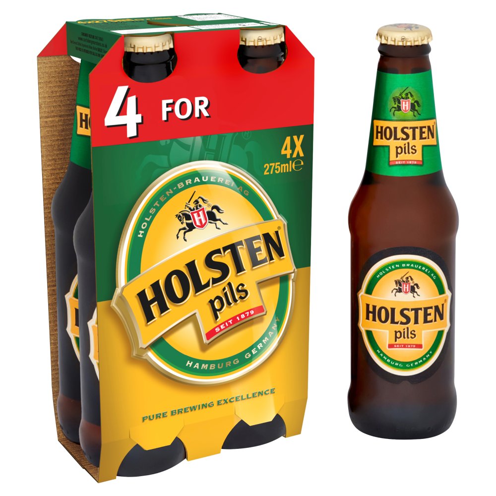 Holsten Pilsner 4X275Ml PMP 4.39 - 5%– HooGe Brands