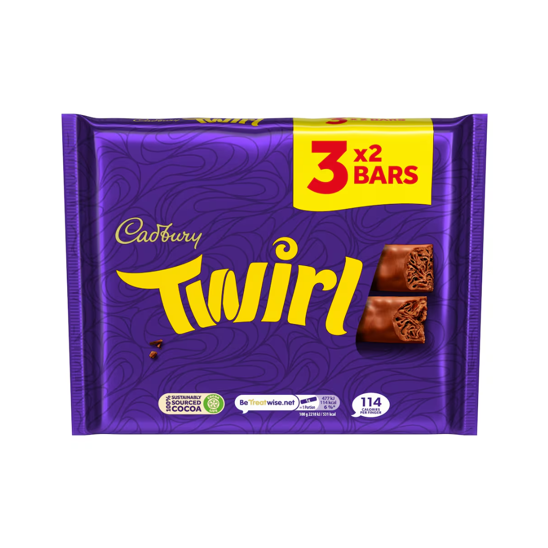 Cadbury Twirl 3 Pack 129G X 12 (LP)– HooGe Brands