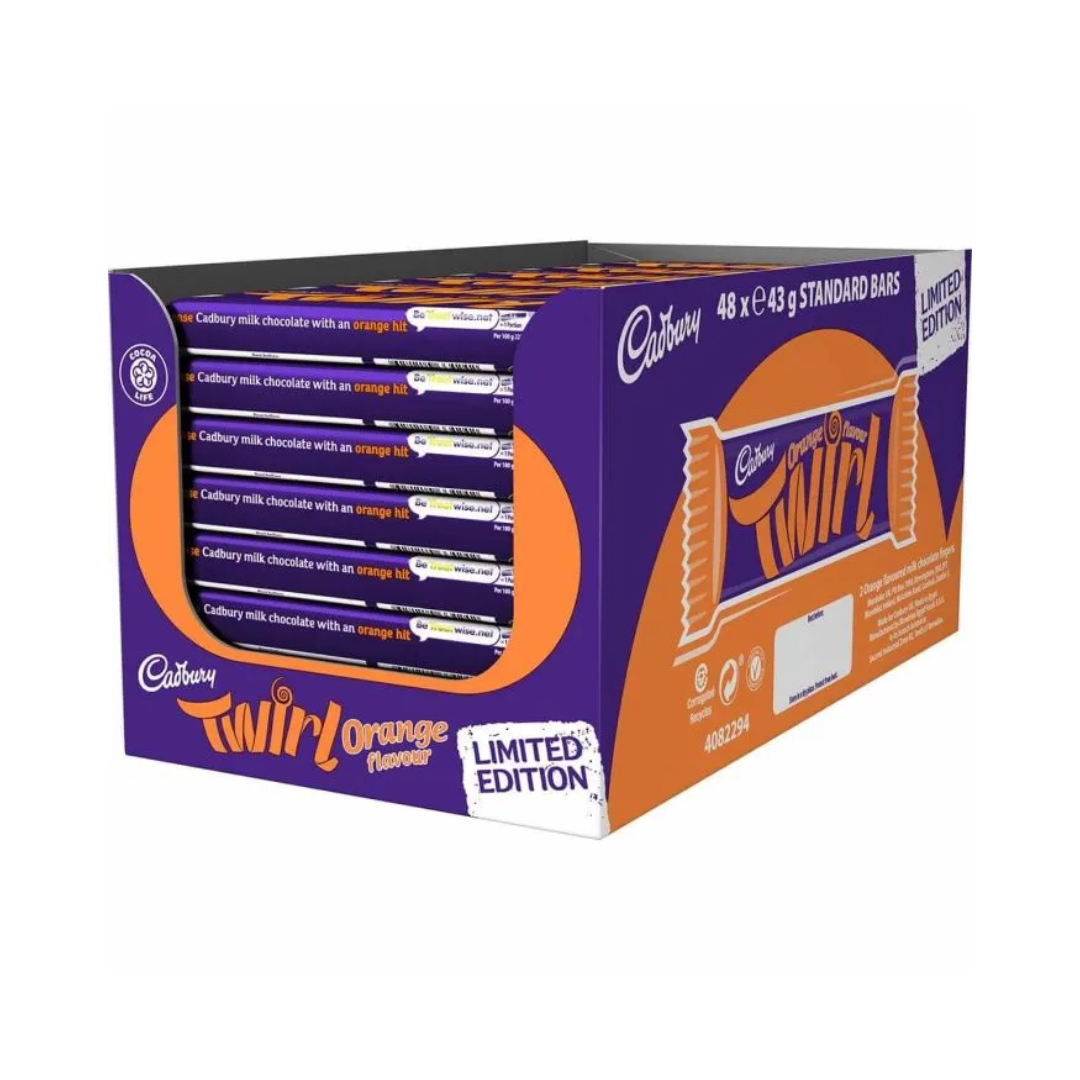 Cadbury Twirl Orange 43G X 48 (LP)– HooGe Brands