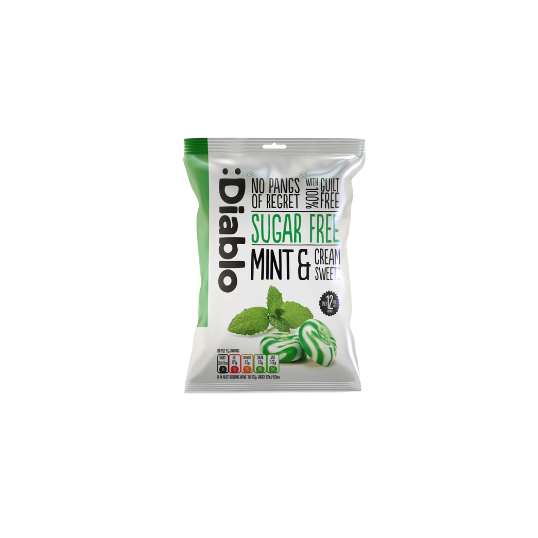 :Diablo Mint & Cream Sweets 75g– HooGe Brands