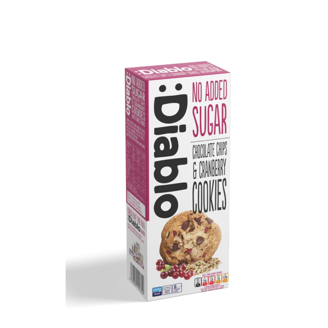 :Diablo Chocolate Chip & Cranberry Cookies 135g– HooGe Brands